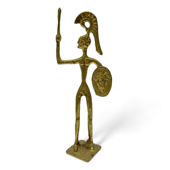 Vintage | Accents | Vintage Brass Etruscan Ancient Greek Roman Soldier ...